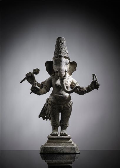 Ganesha | A BRONZE FIGURE OF GANESHA (Circa 10) | MutualArt