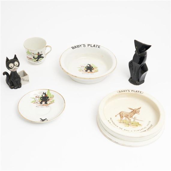 Felix | A GROUP OF VINTAGE ENGLISH FELIX THE CAT CERAMICS INCLUDING A ...