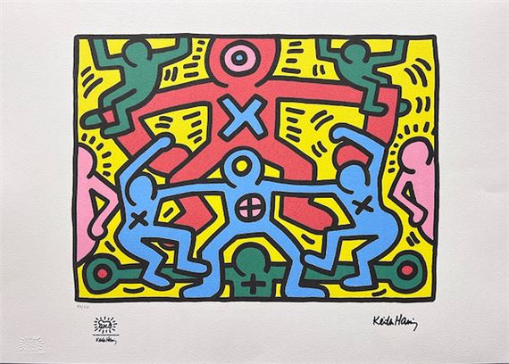 Keith Haring | Keith Haring foundation Lithography with foundation ...
