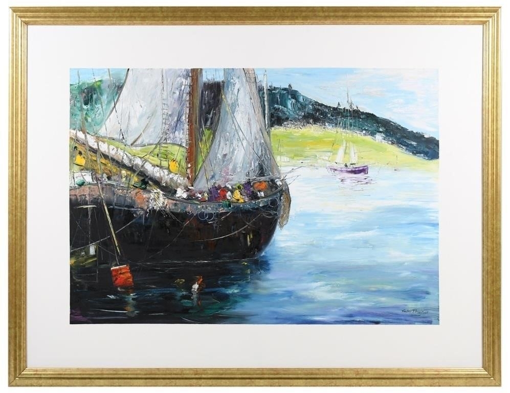 Gaston Petridis | Moored Fishing Vessel (1279) | MutualArt