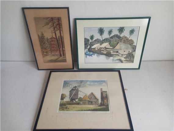 J. Lewis Stant | Three artworks to include a signed 20th century ...
