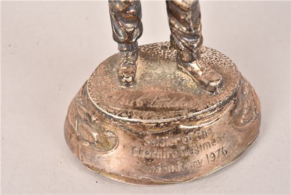 CHARLES C. STADDEN | A Hallmarked Silver Soldier Figure | MutualArt