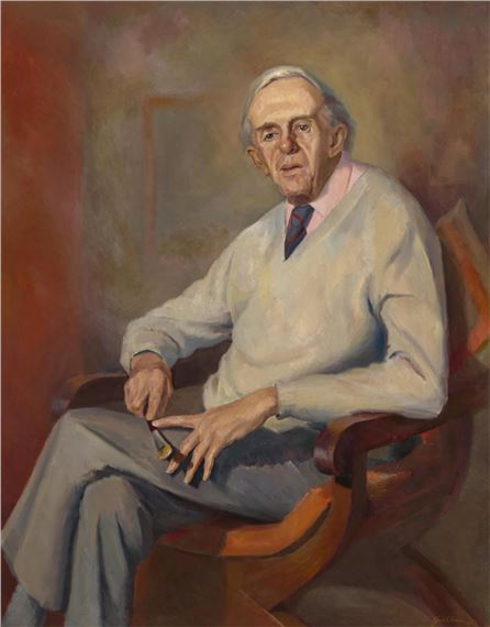 Yve Close | Portrait of Joshua Smith in Grey Jumper (1983) | MutualArt