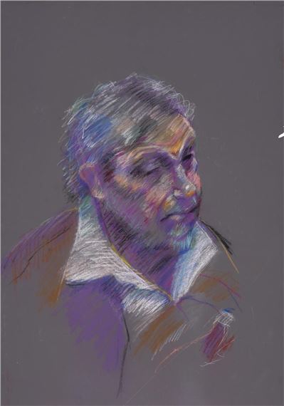 Yve Close | Portairt of Man in with handkerchief | MutualArt