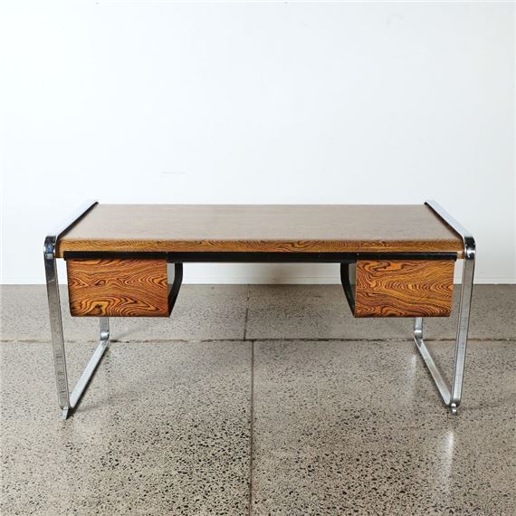 Peter Protzman | A Zebrawood Writing Desk by Peter Protzman for Herman ...