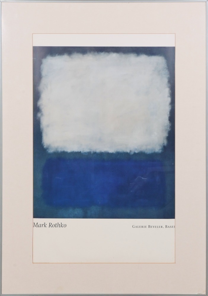 Mark Rothko | A Framed Mark Rothko Gallery Poster | MutualArt