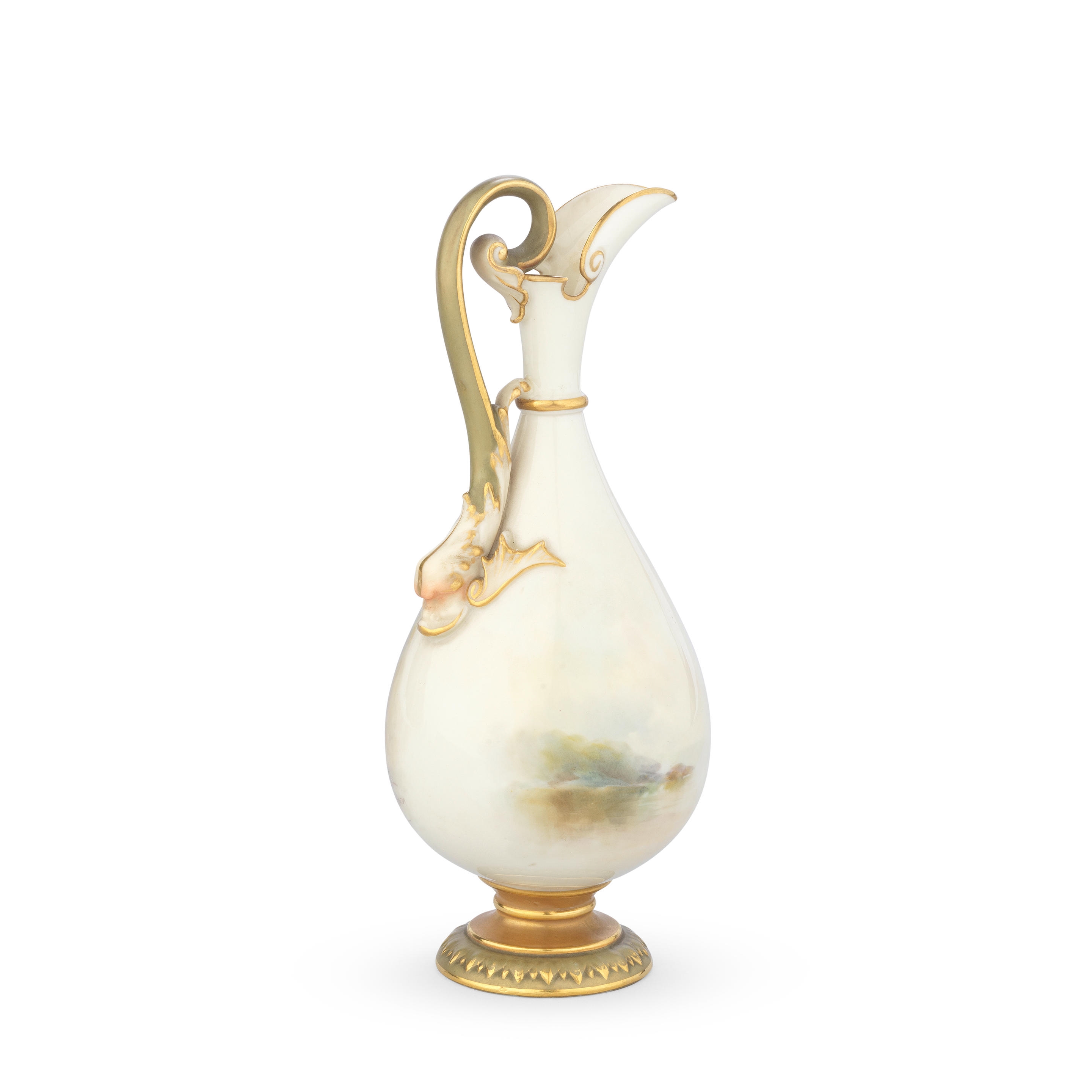 Harry Stinton | A Royal Worcester ewer by Harry Stinton, dated 1910 ...