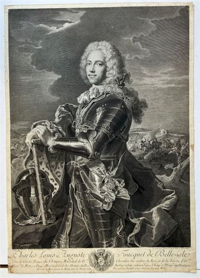 Johann Georg Wille | PORTRAIT of Charles Louis Auguste FOUCQUET de ...