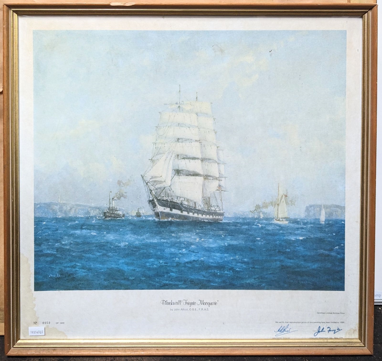 John Charles Allcot | Blackwall Frigate | MutualArt