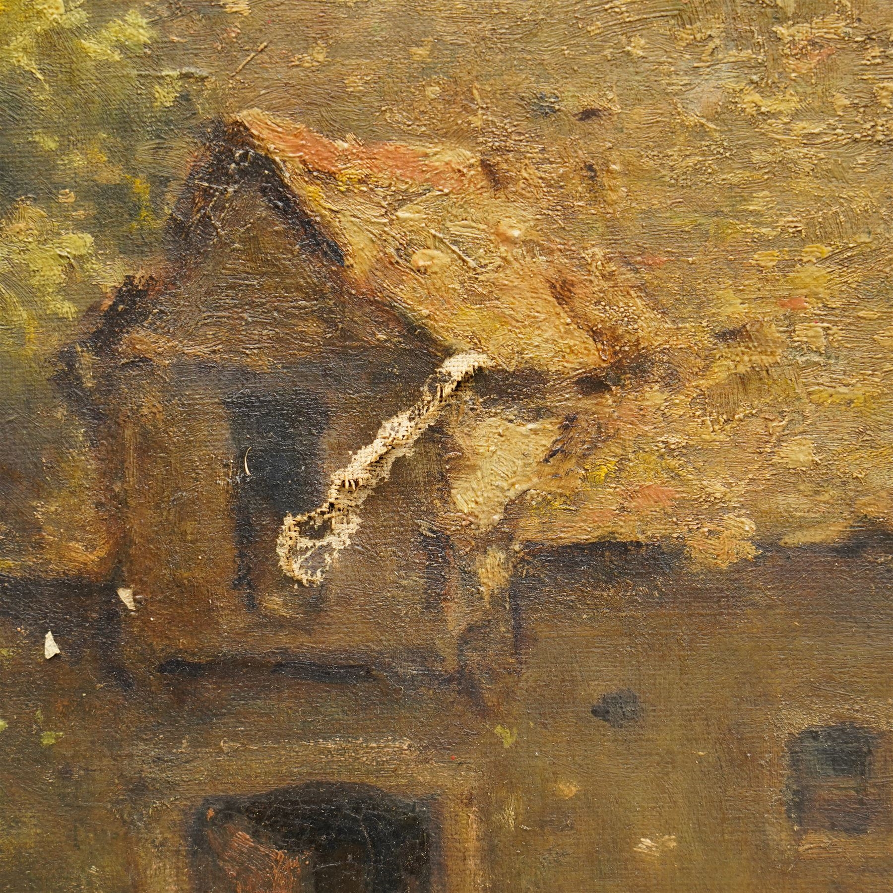 Frederick Stuart Richardson | Feeding Chickens at the Old Mill | MutualArt