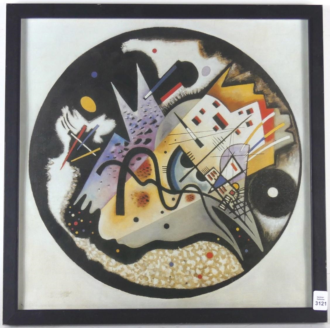 Wassily Kandinsky | In the Black Circle, 1923 (1923) | MutualArt