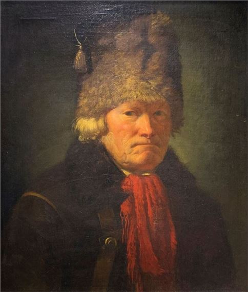 Knut Ekwall | Man with fur hat, 19th century | MutualArt