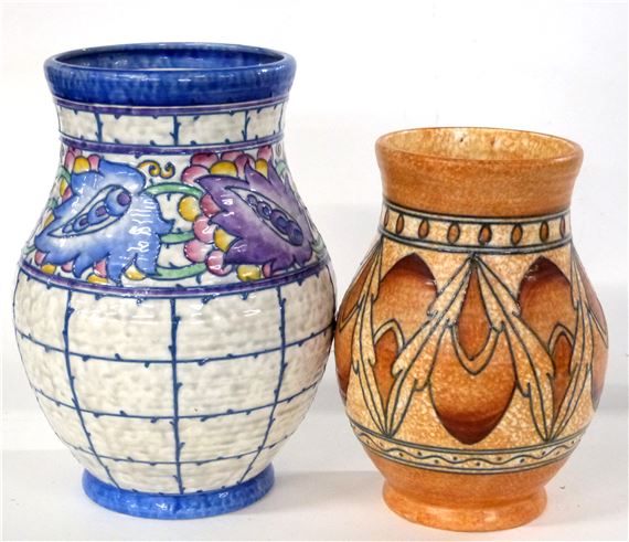 Charlotte Rhead | A large trellis style vase signed by Charlotte Rhead ...