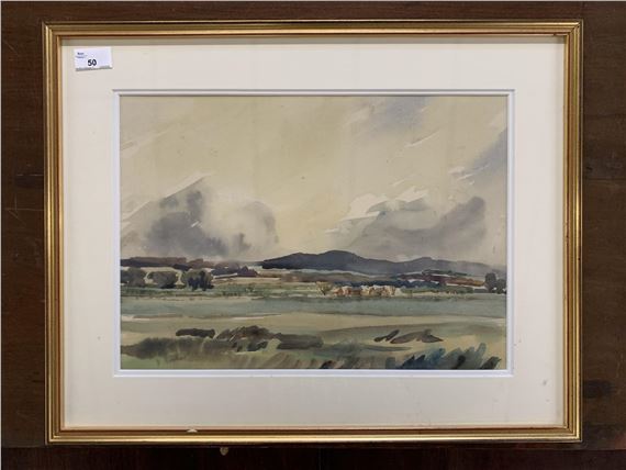 Donald Bosher | A view over a countryside landscape | MutualArt