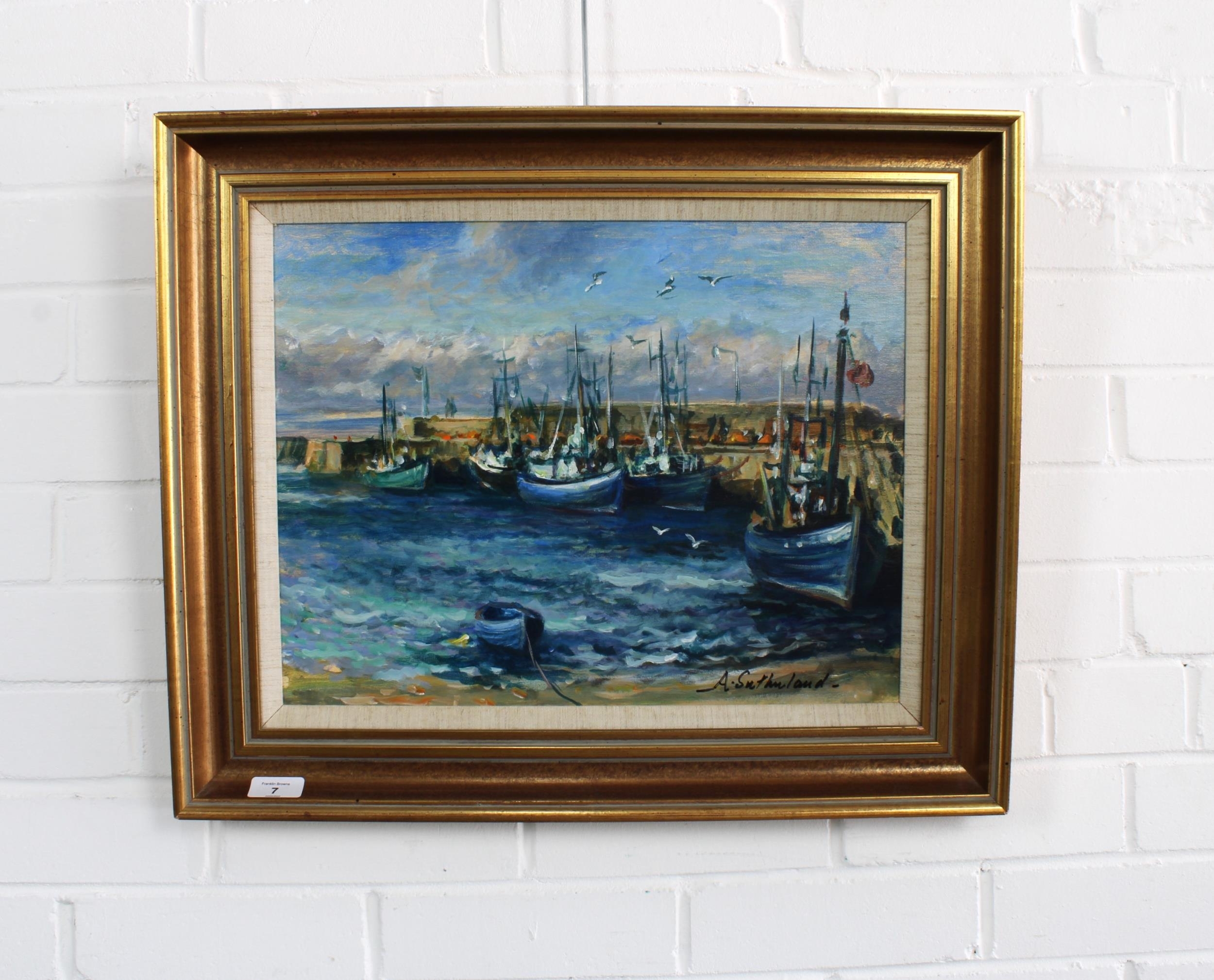 Alan Sutherland | Untitled Harbour Scene | MutualArt