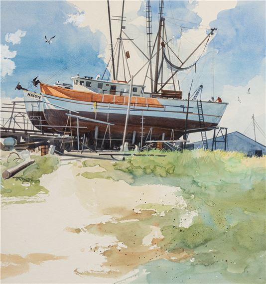 Ivan Ellis McDougal | Gulf Coast Fishing Boats | MutualArt