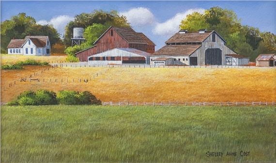 Shelley Anne Cost | California Cow Barn and Milk Shed (1976) | MutualArt