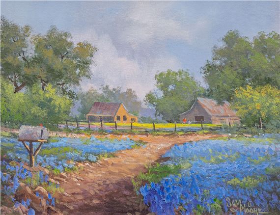Sam Moore | Texas Blue (2008) | MutualArt