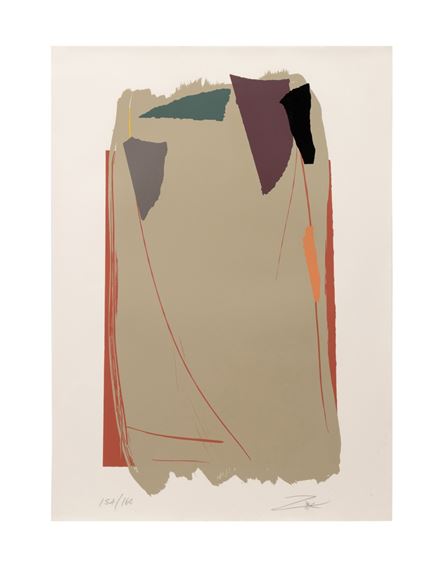 Larry Zox | Grey Sweep I (Circa 1979) | MutualArt