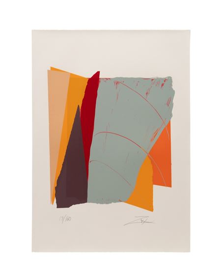 Larry Zox | Red Line II (Circa 1979) | MutualArt