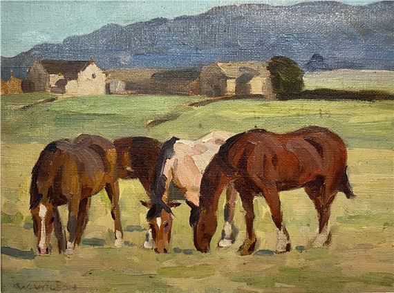 Winifred Wilson | Horses Grazing, The New Forest | MutualArt