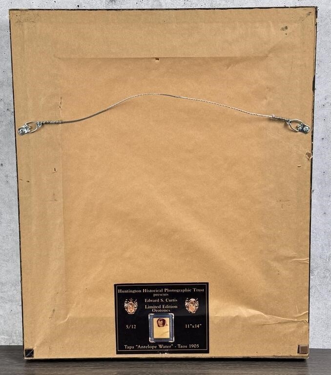 Edward S. Curtis | Edward Curtis Tapa Antelope Water Orotone Photo ...