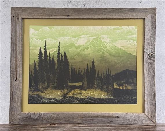 Elton Bennett | Elton Bennett The Mountain Serigraph Print | MutualArt