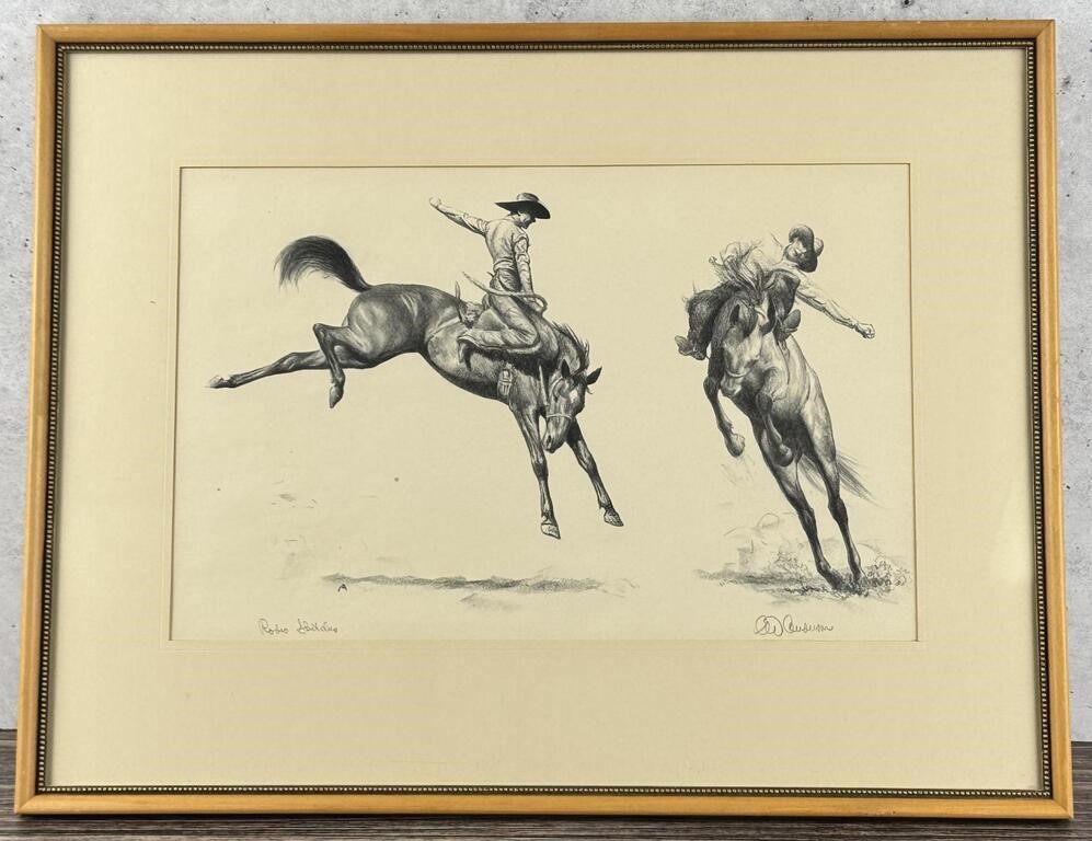 Clarence William‏ Anderson | Clarence William Anderson Rodeo Sketches ...