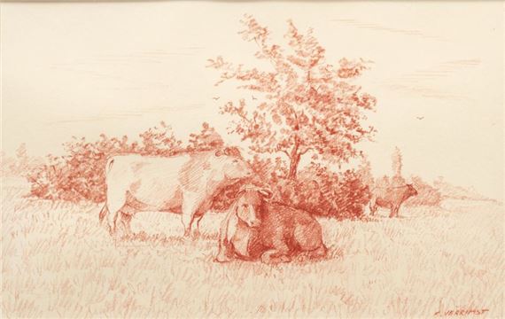 François Verrimst | Vaches au pré | MutualArt