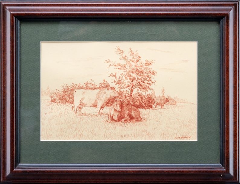 François Verrimst | Vaches au pré | MutualArt