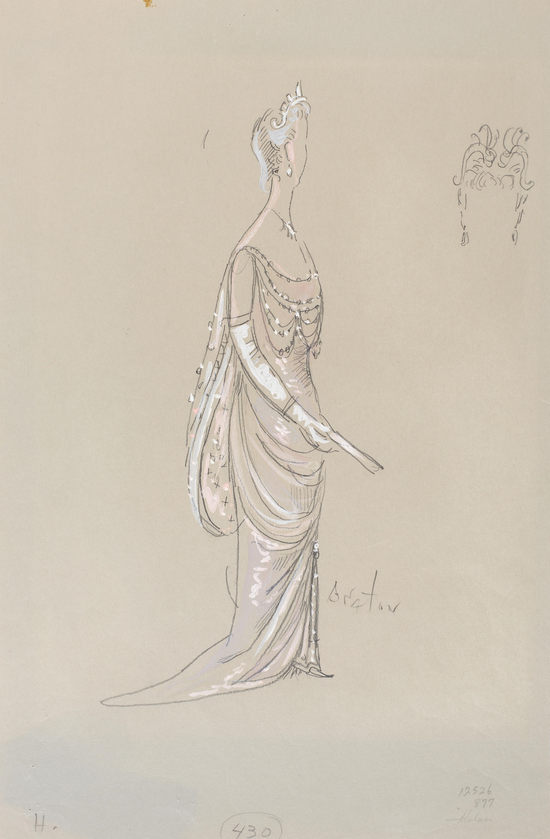 Cecil Beaton | A costume design forMy Fair Lady, 1963, probably for ...