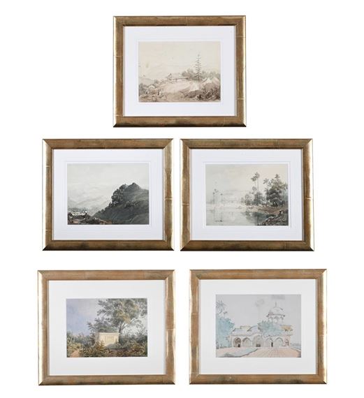 Robert Charles Goff | THREE INDIAN LANDSCAPES DEPICTING POSSIBILY THE ...