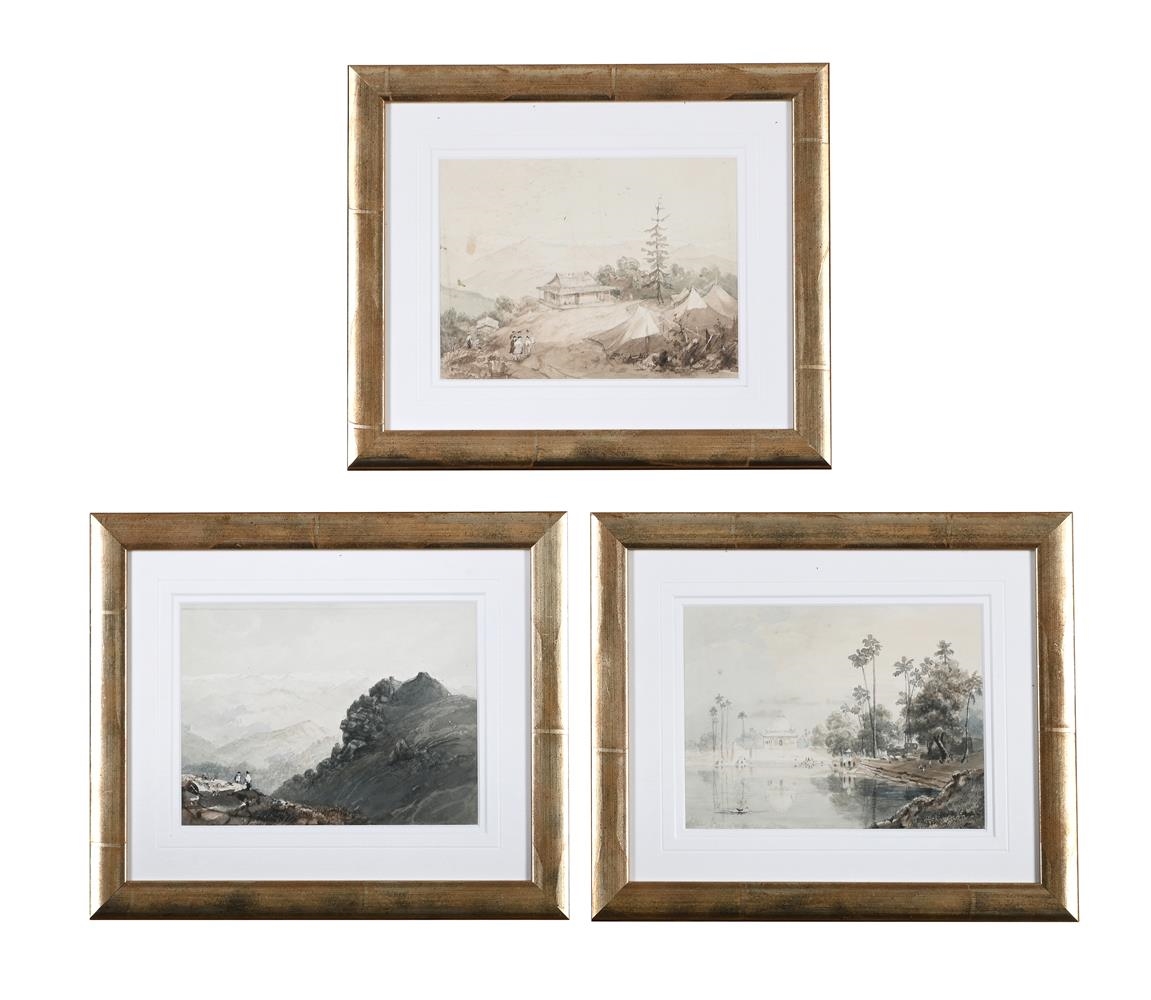 Robert Charles Goff | THREE INDIAN LANDSCAPES DEPICTING POSSIBILY THE ...