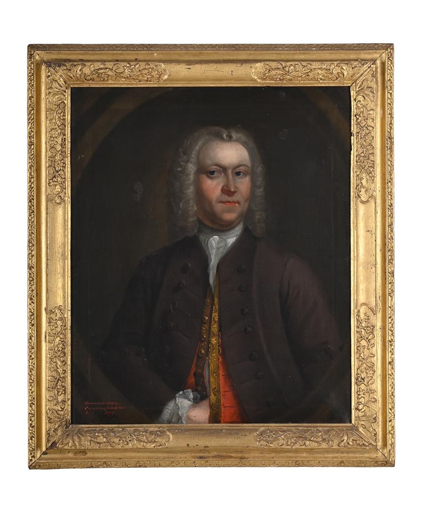 Herman van der Myn | PORTRAIT OF ALEXANDER COOKE, M.D. OF RIPON (D.1757), IN A BROWN COAT AND ...