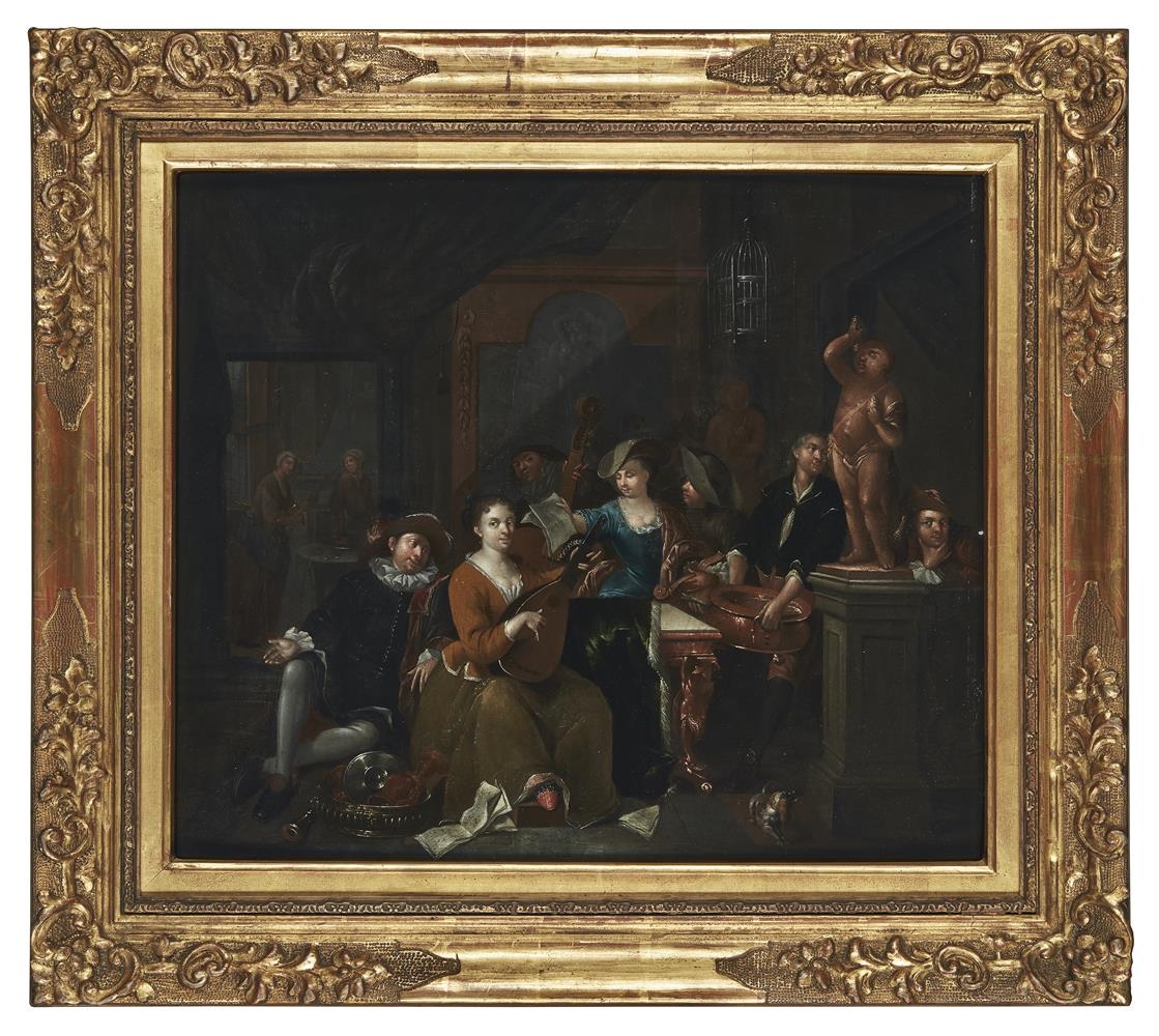 Frans Xaver Verbeeck | A PAIR OF INTERIOR SCENES WITH REVELLERS | MutualArt
