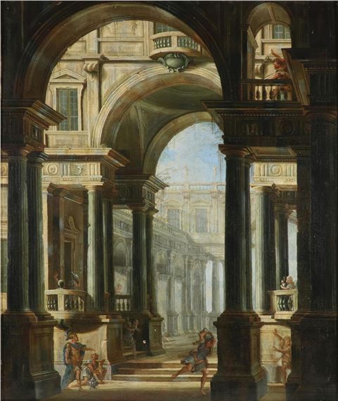 Giovanni Antonio Buti | Fantastische-Palastarchitektur mit diverser ...