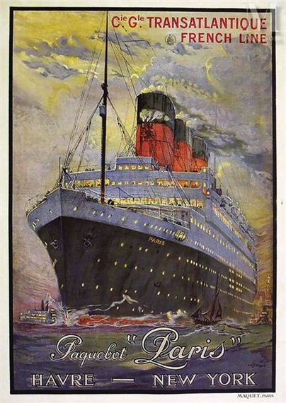 Albert Sébille | Paquebot Paris Havre - New-York French line Cie ...