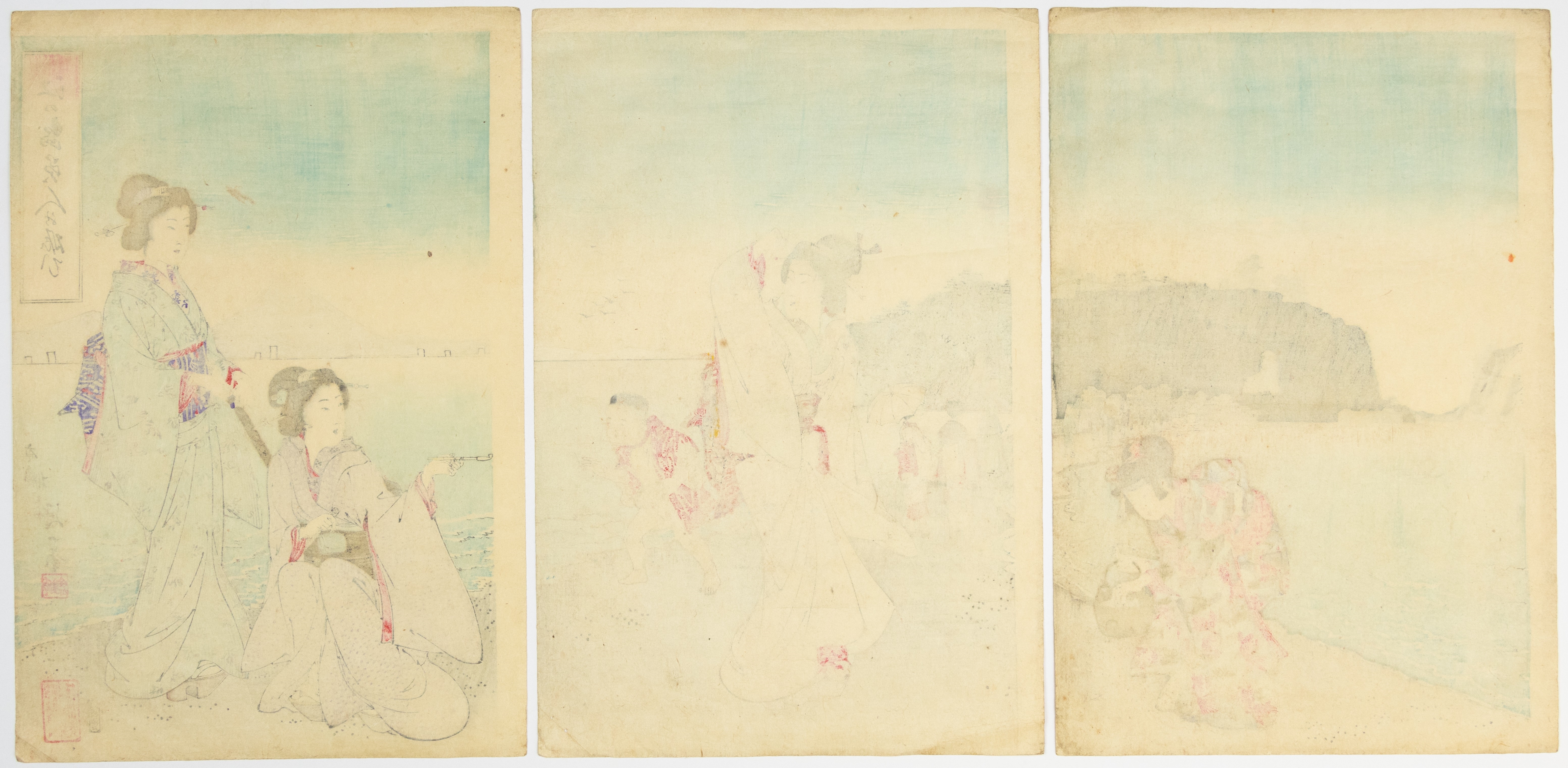 Yosai Nabukazu | Beauties at Enoshima | MutualArt