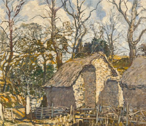 Walter Elmer Schofield | Haystacks at Godolphin, 1938 (1938) | MutualArt