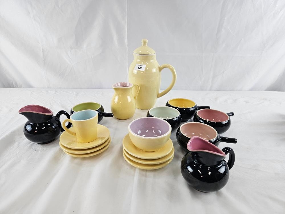 Guy Martin à Beckett Boyd | Assorted multi coloured pottery signed ...