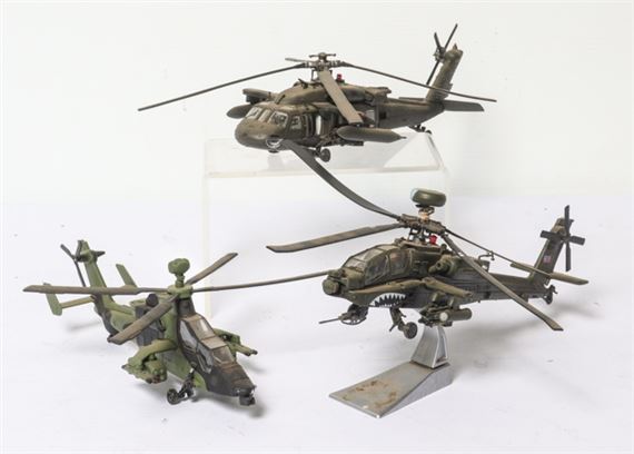 Black Hawk | Three model military helicopters | MutualArt