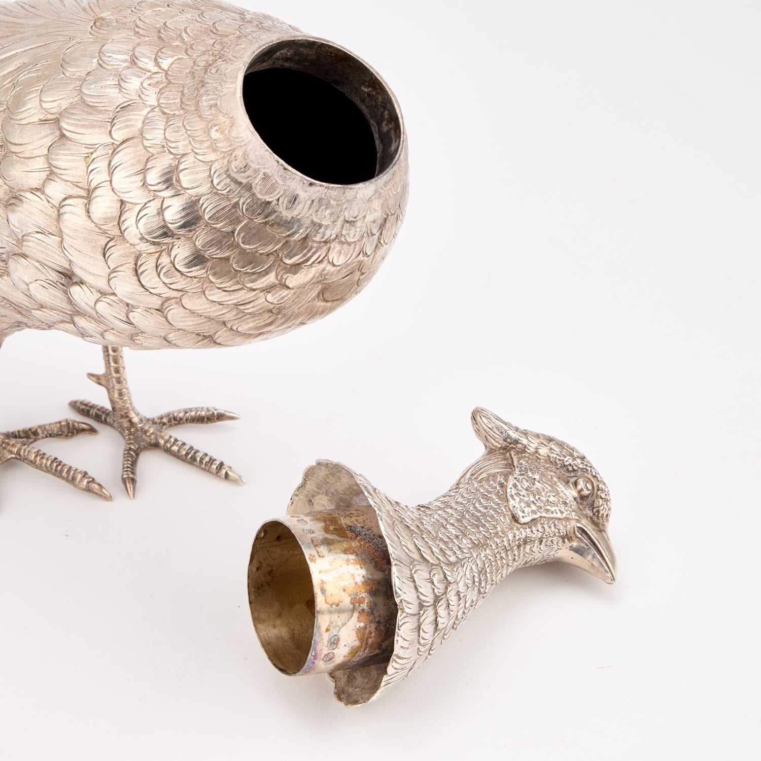 Hermann Muller | AN EARLY 20TH CENTURY GERMAN SILVER PHEASANT TABLE ...