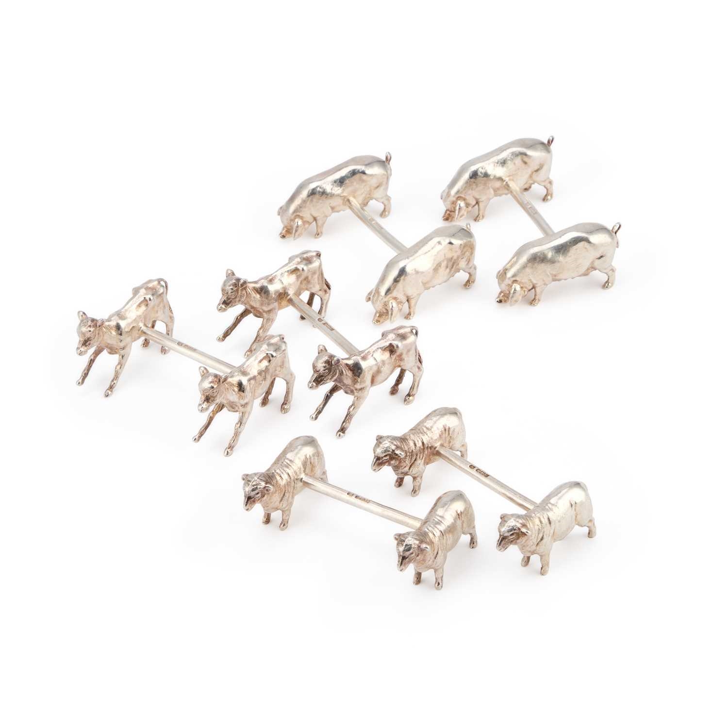 Sheffield | A SET OF SIX ELIZABETH II SILVER KNIFE RESTS (1989) | MutualArt