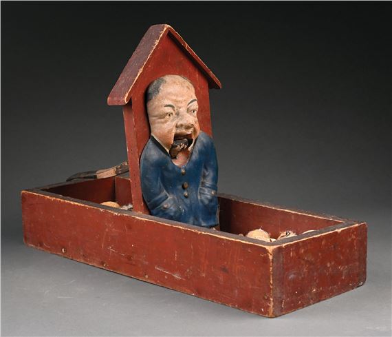 Iron Man | Antique 19th century cast iron nutcracker with wooden base ...