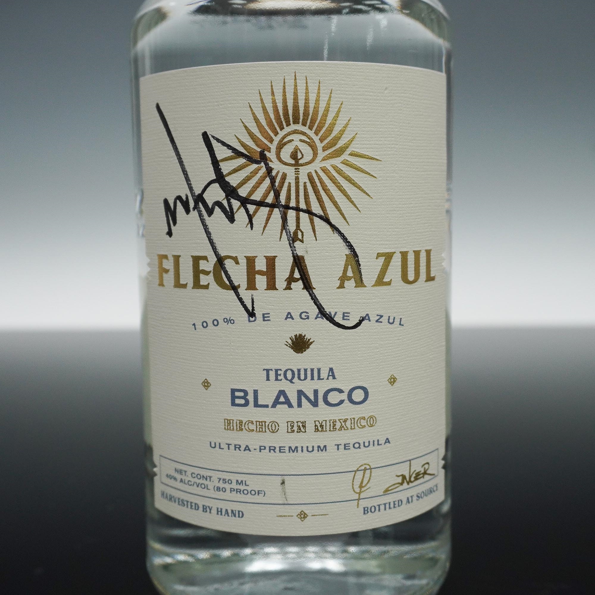 Weber | Flecha Azul Tequila Blanco Signed by Mark Wahlberg | MutualArt