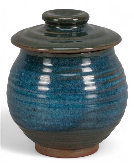 Harding Black | Turquoise Lidded Jar (1983) | MutualArt