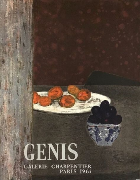 Rene Genis | GENIS René Poster lithograph Mourlot 1965. Format 64 x 50 ...