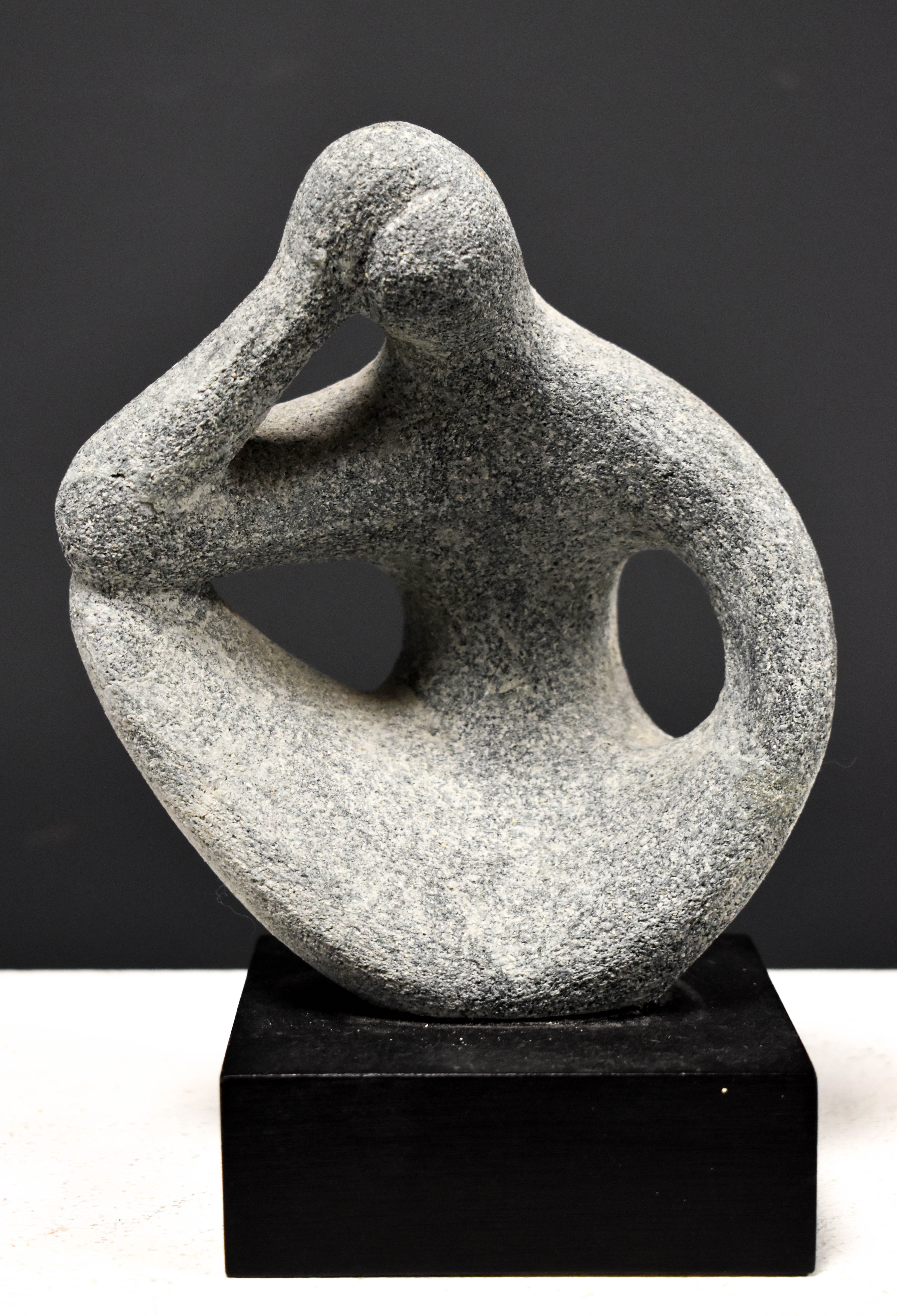 Prior | A 20th century stone carved sculpture titled Thinking Man (20th ...