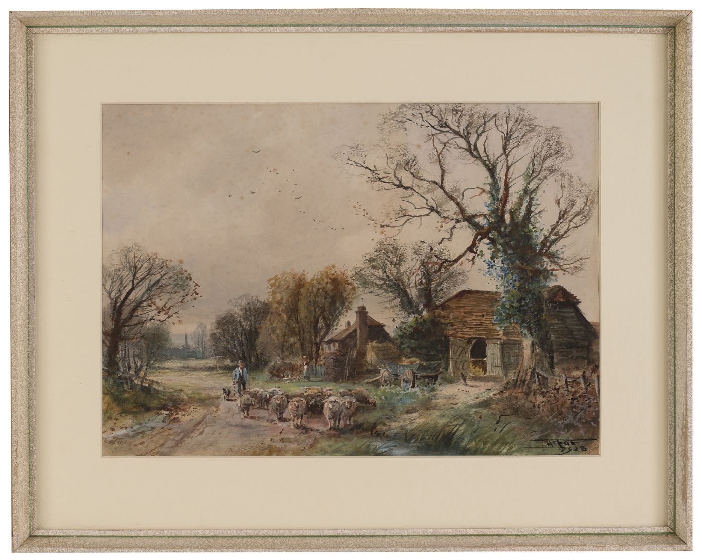 Henry Charles Fox | CUTTING TIMBER ON A COUNTRY ROAD (1926) | MutualArt