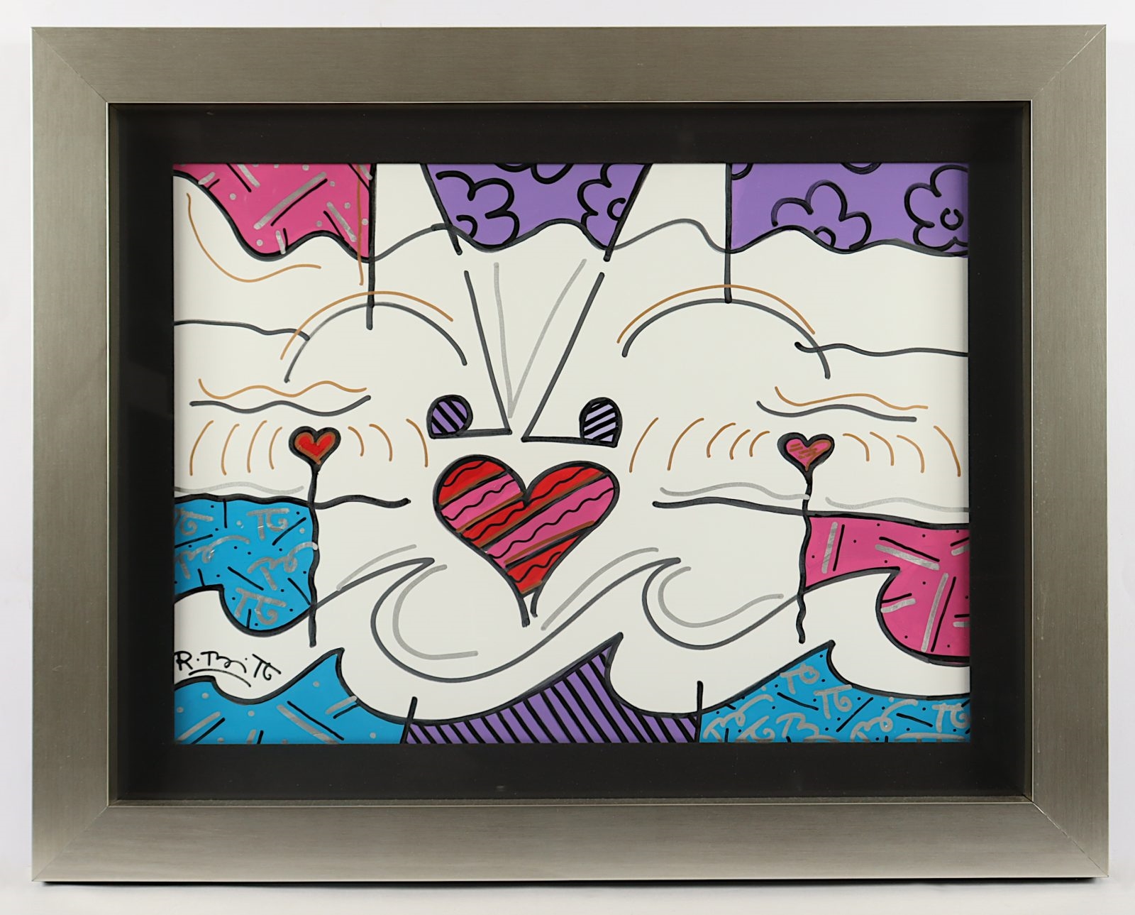 Romero Britto | Heart to Heart (2000) | MutualArt